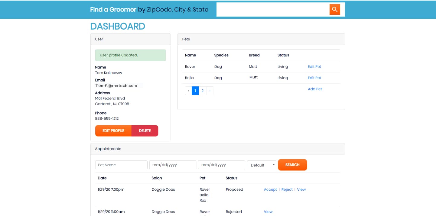 Groomsoft :: Pet Groomer Online Appointment Booking